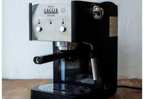 Кофеварка Gaggia Gran Deluxe + кофемолка Kitfort