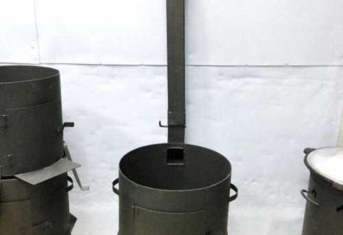 Печь 3 мм для казана 22 литра с трубой