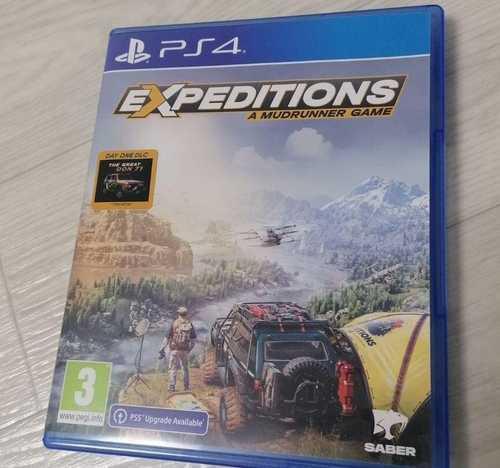 Диск для ps4 Expeditions a mudrunner game