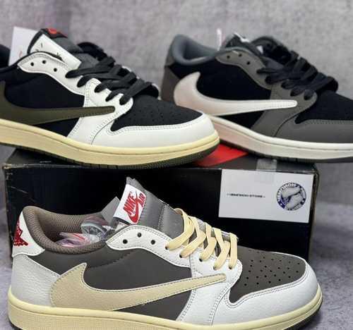Кроссовки Nike air Jordan 1 low travis scott