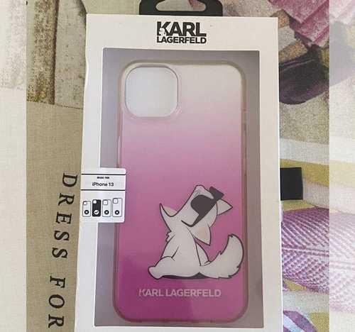 Чехол Karl Lagerfeld на iPhone 13 розовый