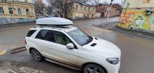 Автобокс на Mercedes GLE 420л быстросъем +монтаж