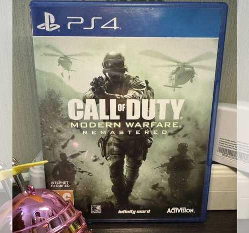 Call of duty modern warfare remastered ps4 диск