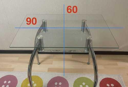Кухонный стол стеклянный 90х60