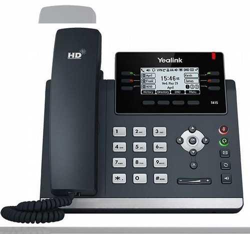 Телефон VoIP Yealink SIP-T41S черный