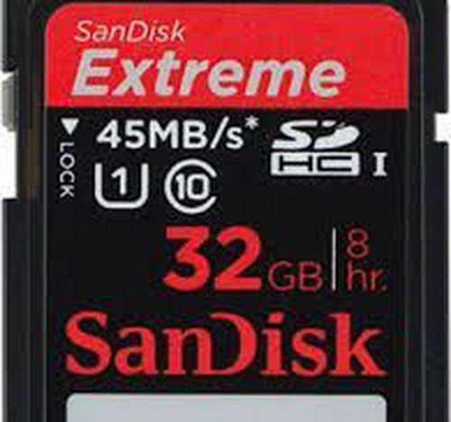 Карта памяти Sandisk Extreme 32GB 45mb/s