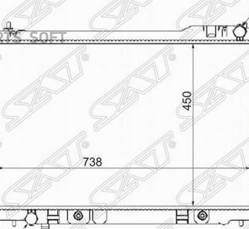 Радиатор охлаждения Инфинити FX45 03