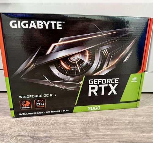 Видеокарта Gigabyte nvidia RTX 3060 12гб Windforce