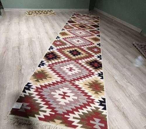 Двусторонний ковер дорожка турецкий килим палас