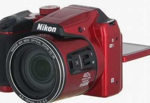 Фотоаппарат Nicon Coolpix B500, красный