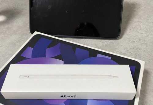 iPad air 5 2022 64 wi fi purple + apple pencil 2