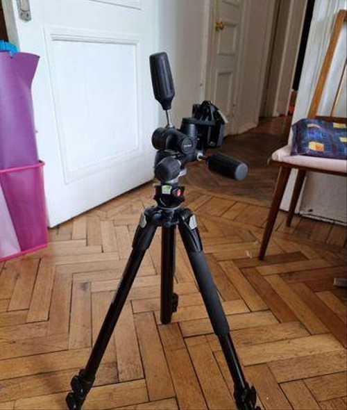 Штатив manfrotto 190xprob с головой