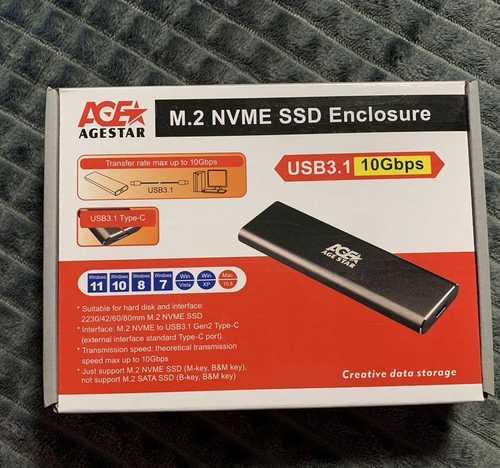 Внешний корпус для SSD m.2 agestar