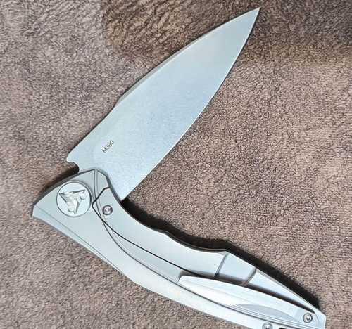 Нож складной, туристический, м390, титан