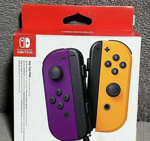 Joy Con Pair Neon Purple / Orange