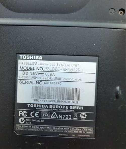 Ноутбук Toshiba Satellite L-300