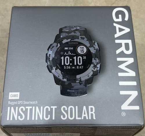 Часы garmin instinct solar camo lichen новые