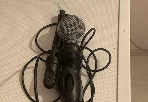 Микрофон для караоке ritmix со стойкой