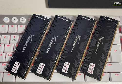 DDR4 Kingston HyperX Predator (4x8Gb) 3333MHz Cl16