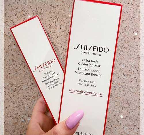 Shiseido молочко и средство для снятия макияжа