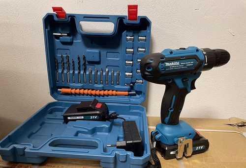 Аккумуляторная дрель шуруповерт makita 21V