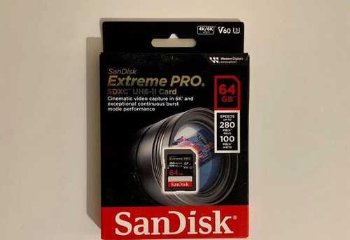 Sandisk sdxc 64 Gb Extreme PRO UHS-II V60