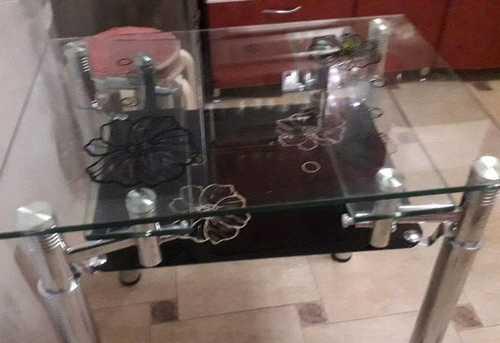 Кухонный стол бу стекло