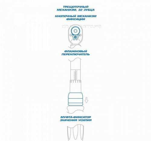 Ключ динамометрич. серии ''exact'', 1/2'', 80-400 Нм, для левой и правой резьбы, футляр\ king tony 3