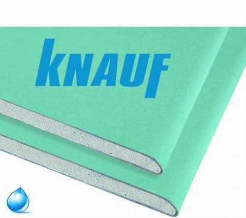 Гипсокартон влагостойкий 12.5 мм Knauf