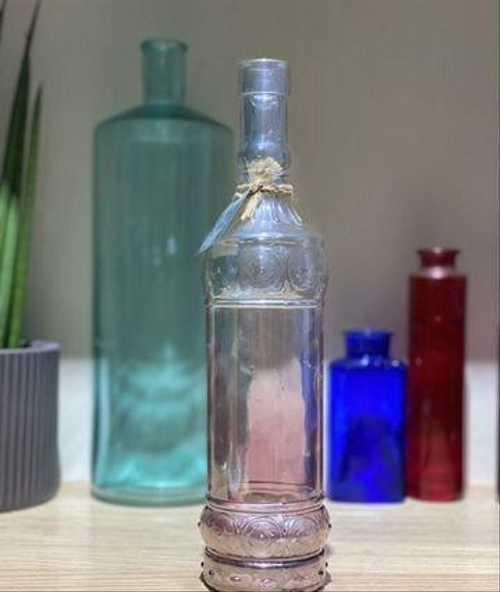 Интерьерная бутылка стекло ваза дизайн баночка