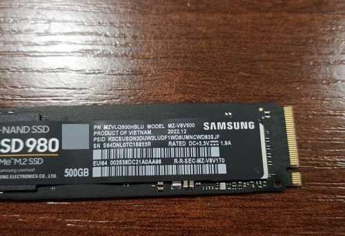 500 гб SSD M.2 накопитель Samsung 980