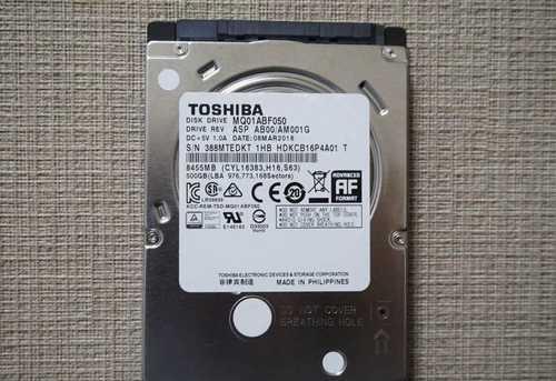 Жесткий диск для ноутбука Toshiba MQ01abf050, 500Г