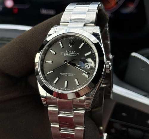 Часы Rolex Datejust 41mm grei rhodium