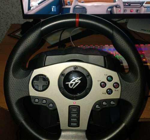 Игровой руль 900 градусов dexp wheelman pro