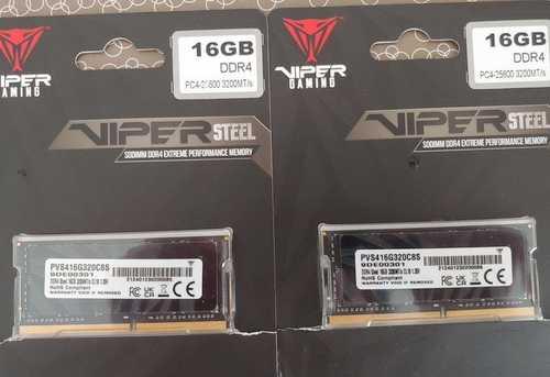 Sodimm Patriot Viper Steel PVS416G320C8S 16GB 2