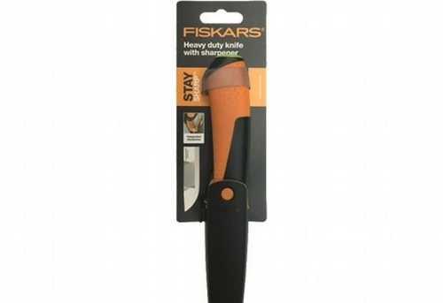 Нож fiskars универсальный с точилкой (1023618)