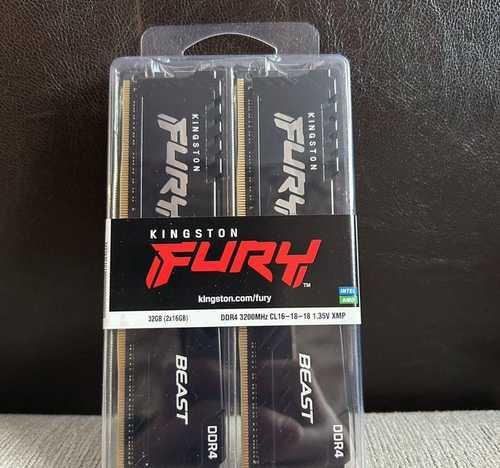 Оперативная память Kingston Fury Beast DDR4 32gb