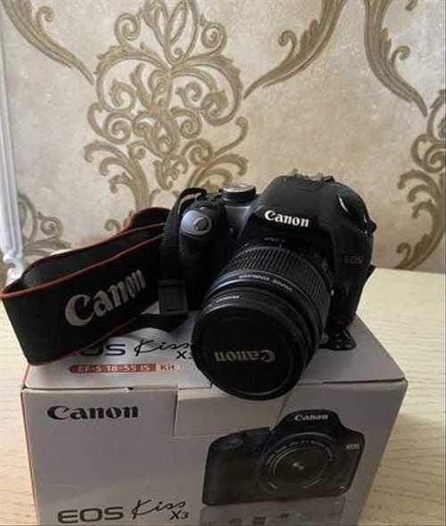 Зеркальный фотоаппарат canon EOS 500 d kiss x3 Kit