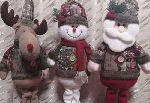 Фигура Дед Мороз, Снеговик, Олень елка раздвижные