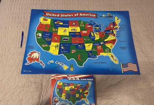 Пазлы Melissa and doug штаты США 51 часть