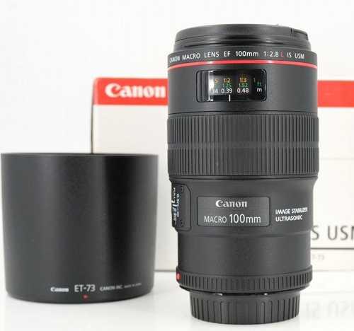 Canon EF 100mm f/2.8L Macro IS USM как новый