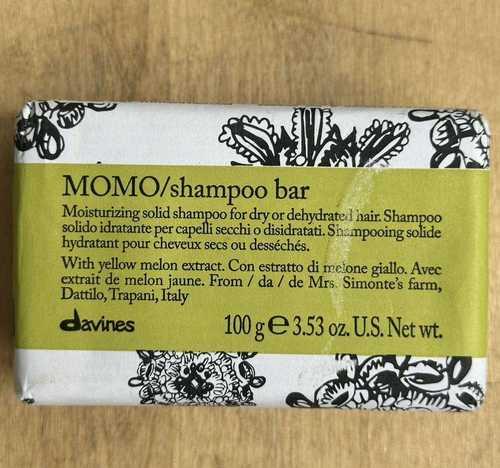 Твёрдый шампунь Davines momo Shampoo Bar 100 г