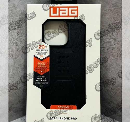 Чехол Uag Civilian для iPhone 16 Pro черный