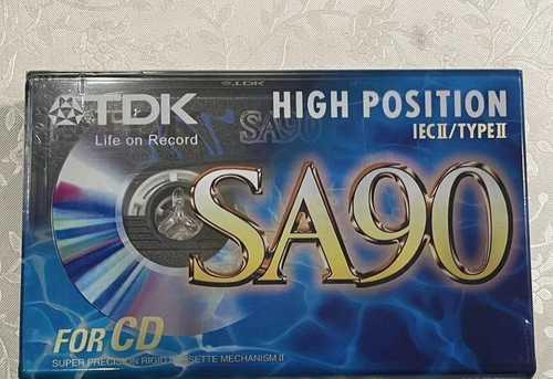 Аудиокассета TDK SA90, новая