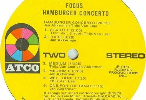 Виниловая пластинка Focus Hamburger Concerto