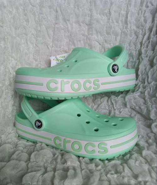 Новые Crocs M5W7 (37-38EUR) Bayaband мятные оригин