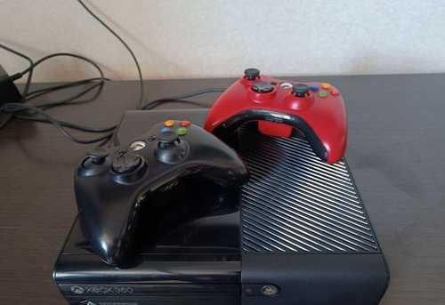 Xbox 360е 2 геймпада гта 5 Fifa 19 и др