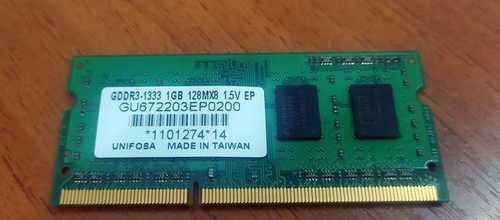 Оперативная память gddr3-1333 1Gb