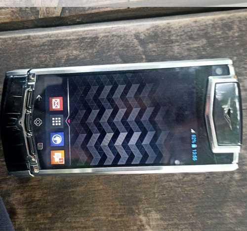 Vertu Constellation T нержавеющая сталь черная кожа аллигатора, 16 ГБ