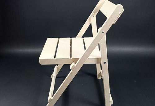 Складной стул со спинкой из берёзы